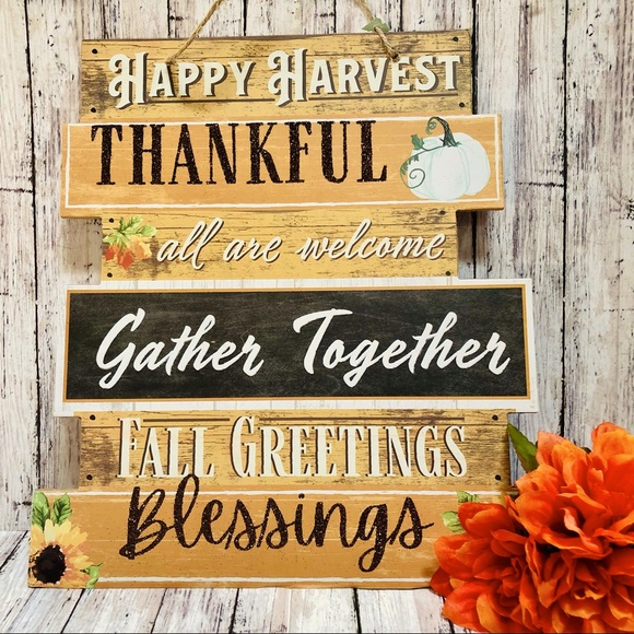 Hobby Lobby | Holiday | Wooden Harvest Welcome Sign | Poshmark